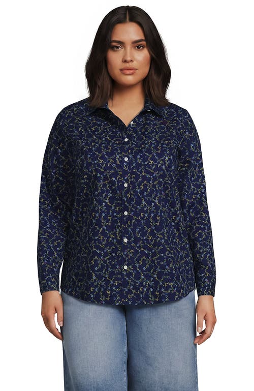 LANDS' END Lands' End No Iron Supima Cotton Long Sleeve Shirt
